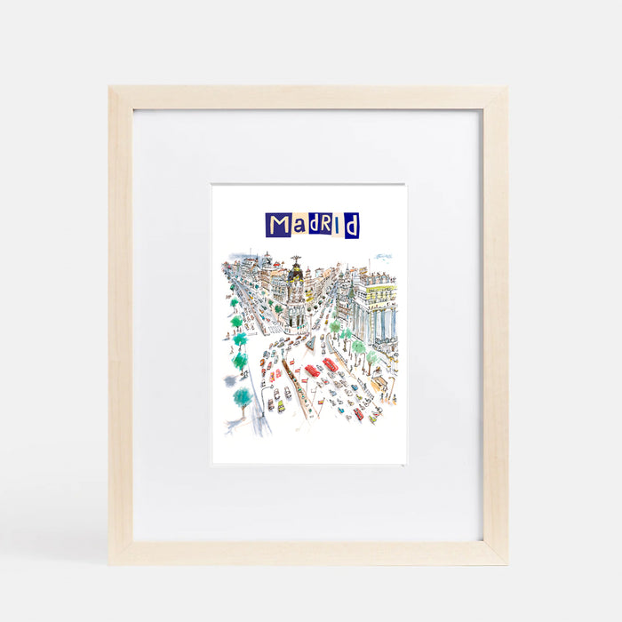Gran Vía, edificio Metrópolis Sign Giclée Print